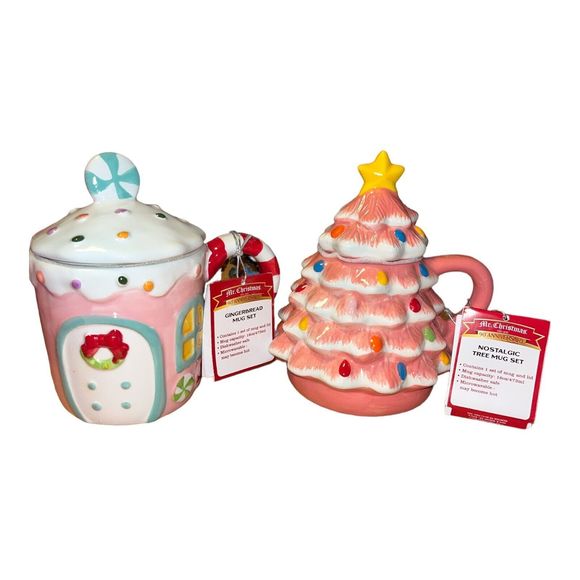 Mr Christmas | Dining | Mr Christmas Pink Christmas Tree Gingerbread ...